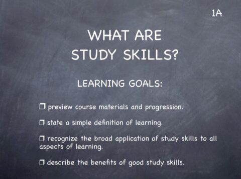 Lesson 1: What Are Study Skills
